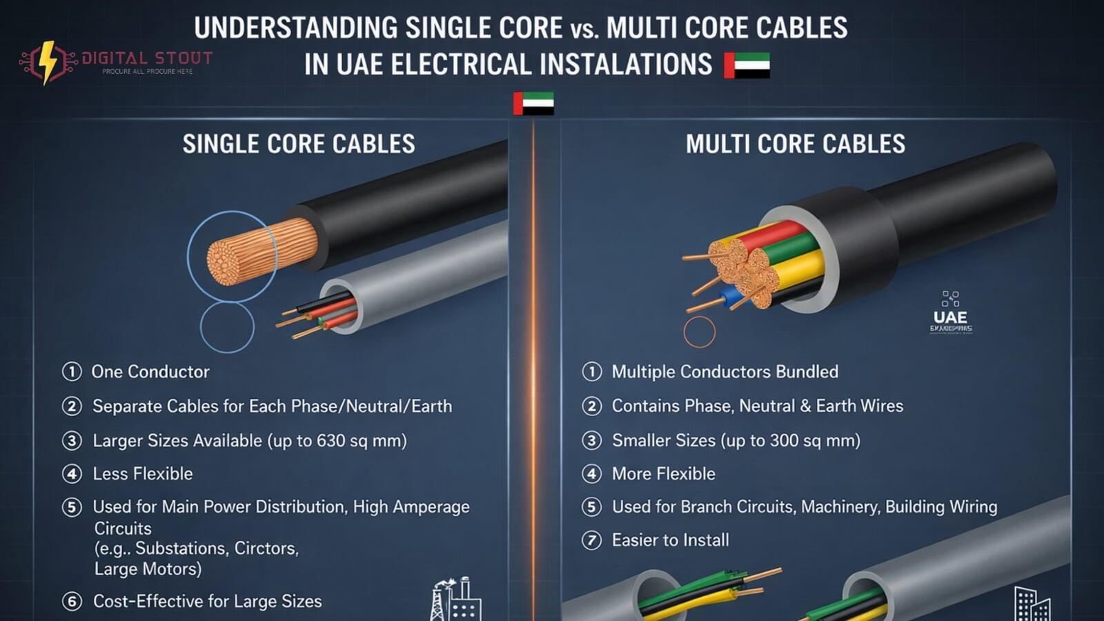 Understanding Single Core vs Multi Core Cables in UAE Electrical ...